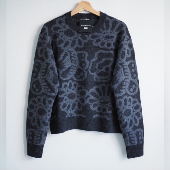 Marimekko | Sweaters | Marimekko Lambswool Floral Pattern Uniqlo 0 Wool ...